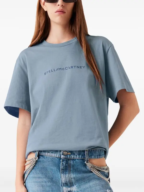 Stella McCartney Logo-print T-shirt - Blue