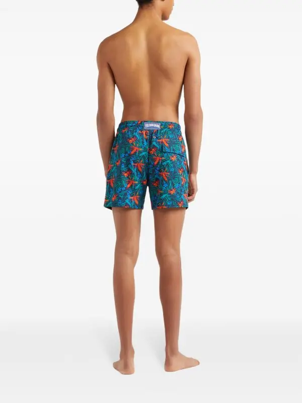 Vilebrequin Tropical Print Swim Shorts - Blue
