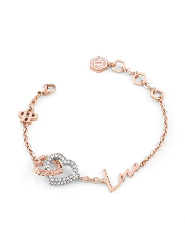 Philipp Plein Rocked Hearts Bracelet - Pink