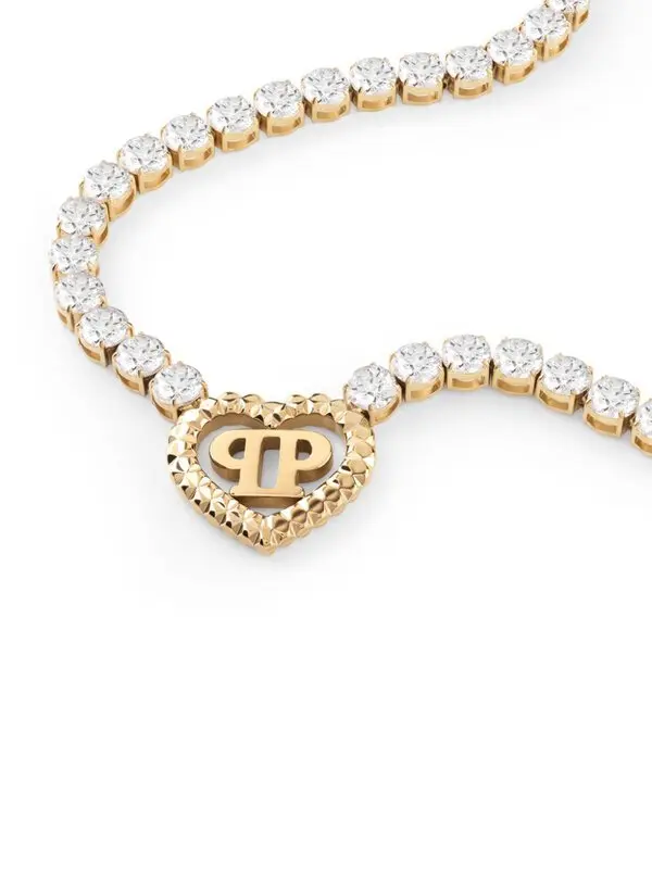 Philipp Plein Rocked Hearts Necklace