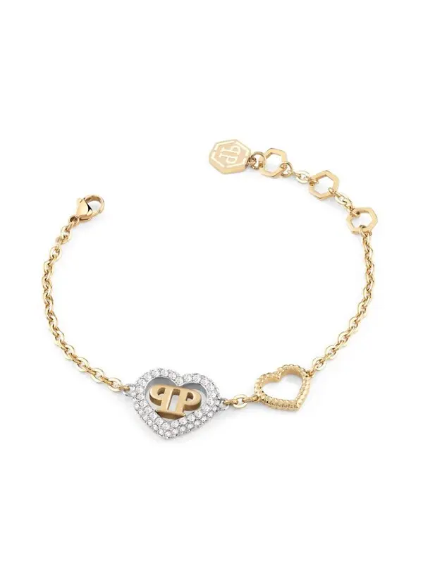 Philipp Plein Rocked Hearts Bracelet - Gold