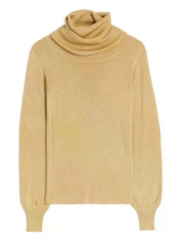 Valentino Garavani Roll-neck Lurex Knit Sweater