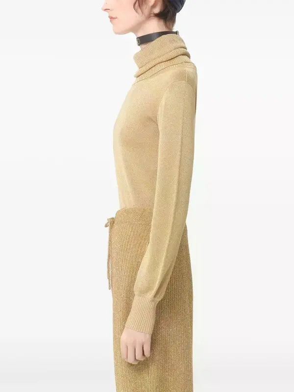 Valentino Garavani Roll-neck Lurex Knit Sweater