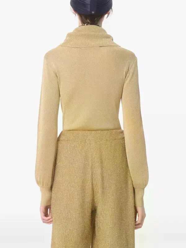 Valentino Garavani Roll-neck Lurex Knit Sweater