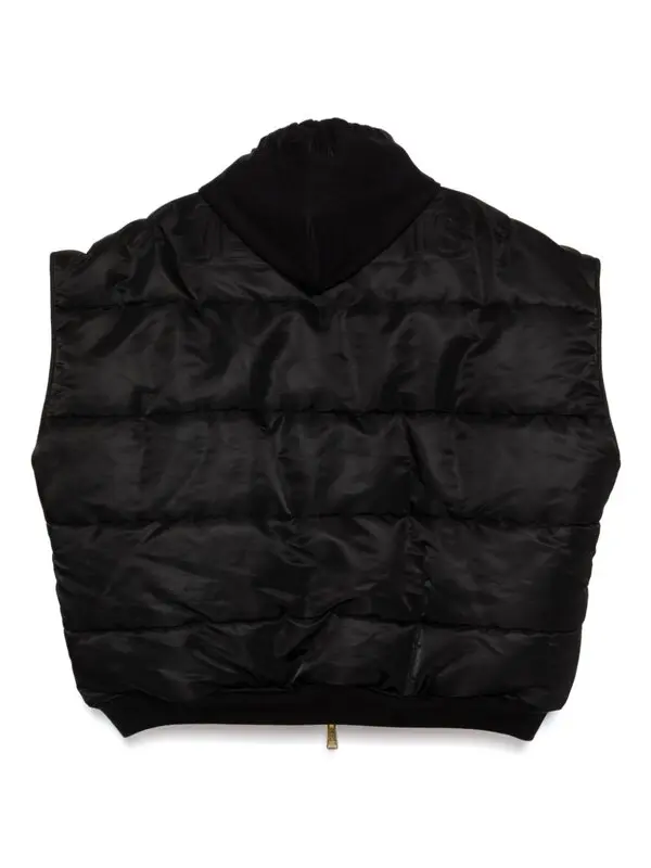 Vetements Hooded Logo Puffer Vest