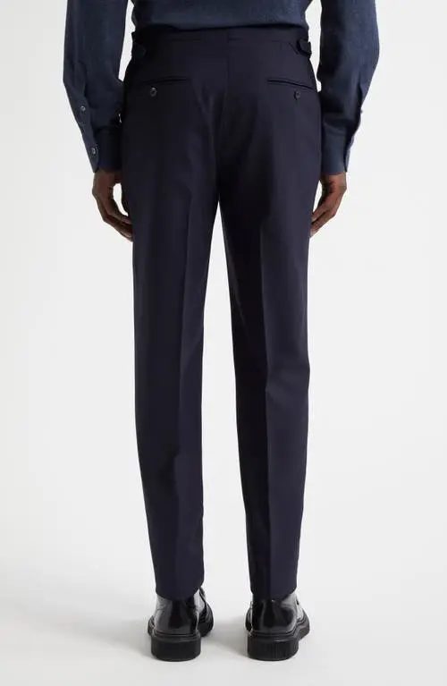 Thom Sweeney Fresco Tailored Wool Trousers