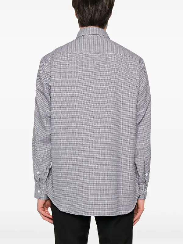 Brioni Houndstooth-pattern Shirt