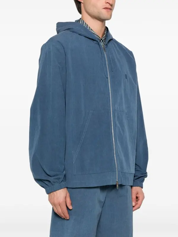 Givenchy 4g-motif Cotton Hoodie - Blue