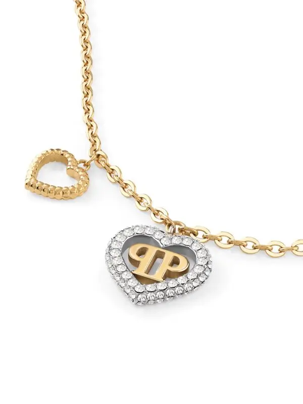 Philipp Plein Rocked Hearts Necklace