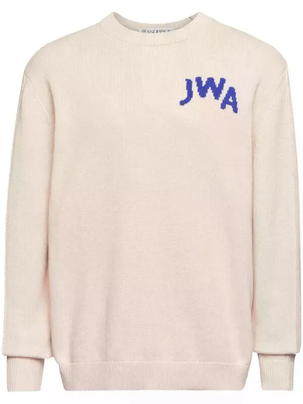 JW Anderson Intarsia Logo Jumper - Pink