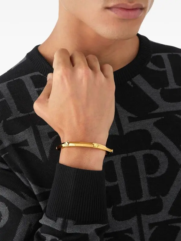 Philipp Plein Tone Cuff Bracelet - Gold