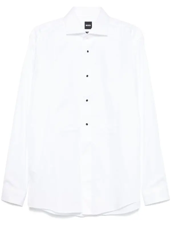 BOSS Bib-panel Shirt - White