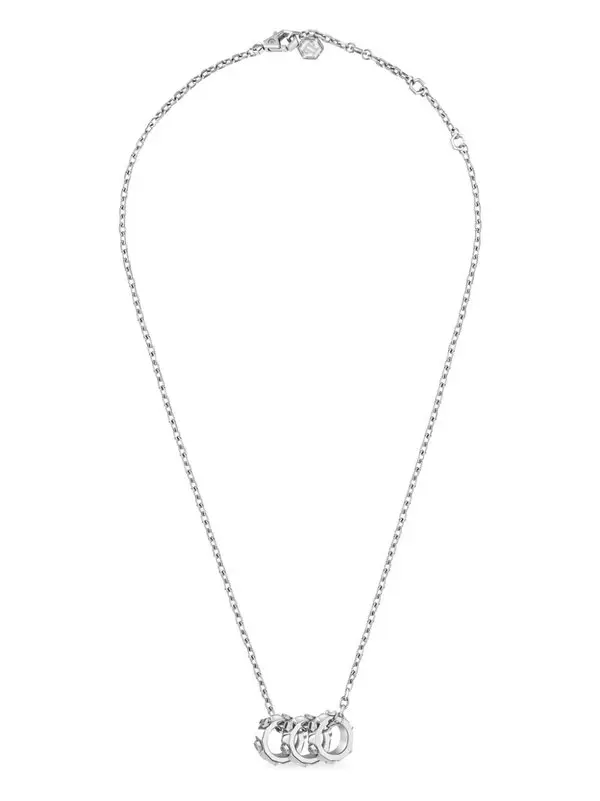 Philipp Plein Three-ring Necklace - Silver
