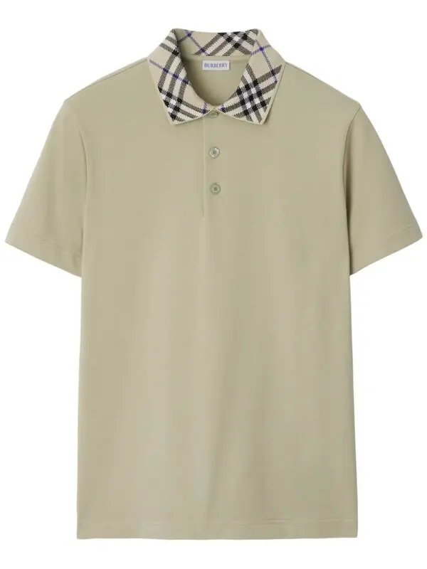 Burberry Cotton Polo Shirt - Neutrals