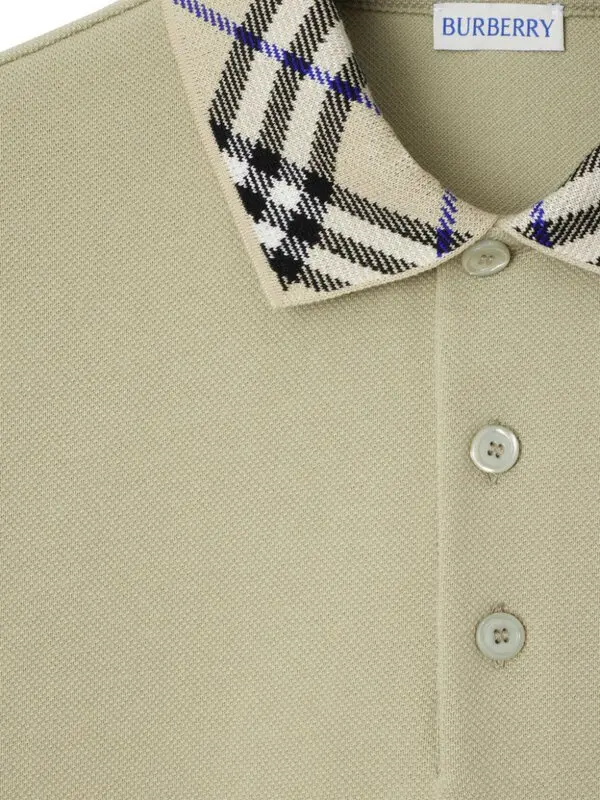 Burberry Cotton Polo Shirt - Neutrals