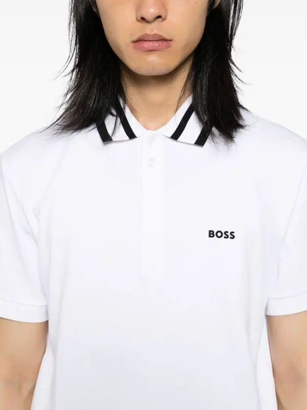 BOSS Logo Patch Short-sleeves Polo Shirt