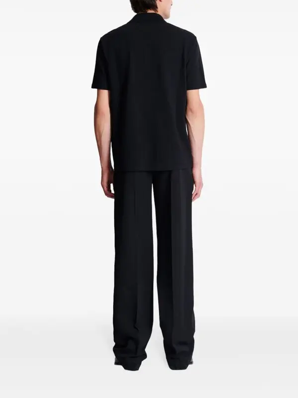 Balmain Logo Polo Shirt - Black