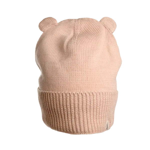 NIRVANNA DESIGNS Bear Cub Ears Beanie - Pink Quartz