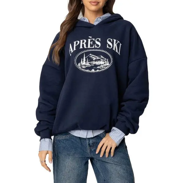 EDIKTED Après Ski Graphic Hoodie