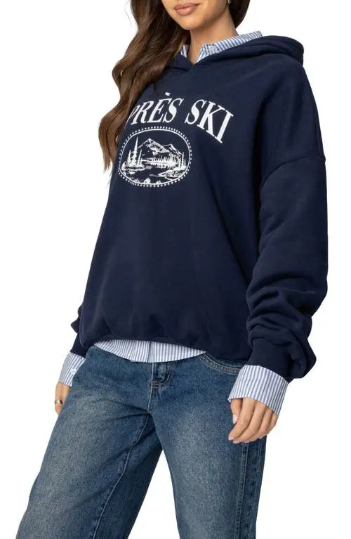 EDIKTED Après Ski Graphic Hoodie