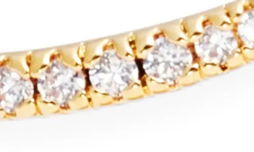 Nordstrom Cubic Zirconia Cuff Bracelet - Clear- Gold