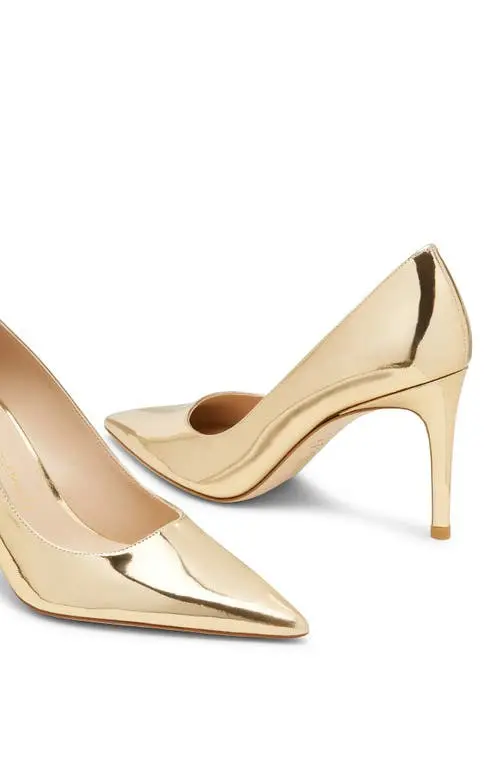 STUART WEITZMAN Power 85 Pump - Platino