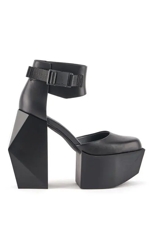 United Nude Stage D2 D'orsay Platform Pump - Black