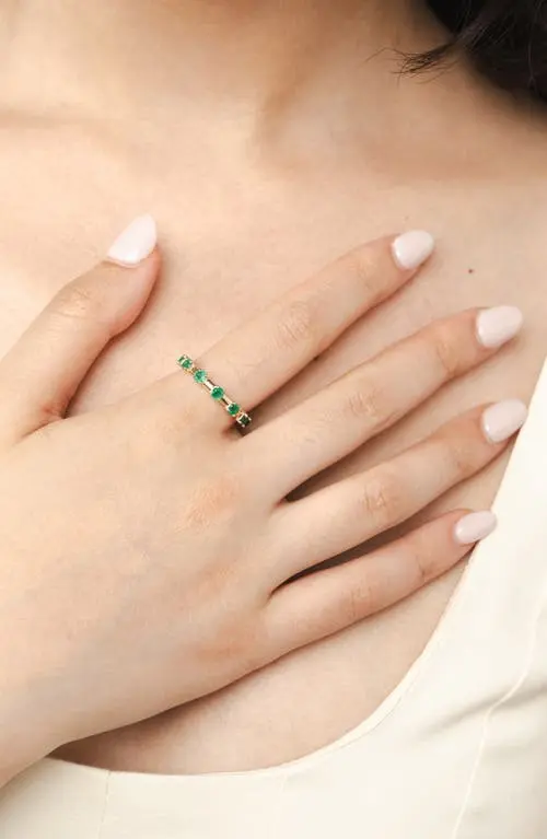 VALANI ATELIER 14k Gold Emerald Band Ring