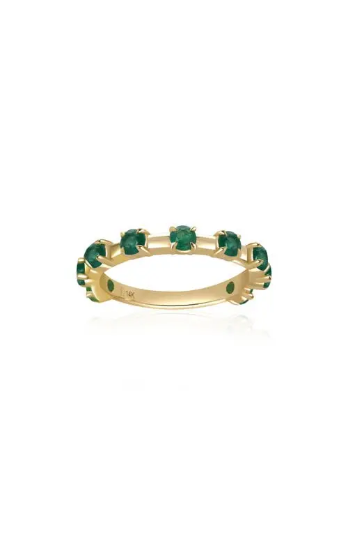 VALANI ATELIER 14k Gold Emerald Band Ring