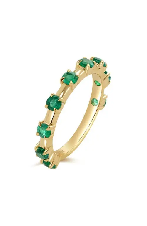 VALANI ATELIER 14k Gold Emerald Band Ring