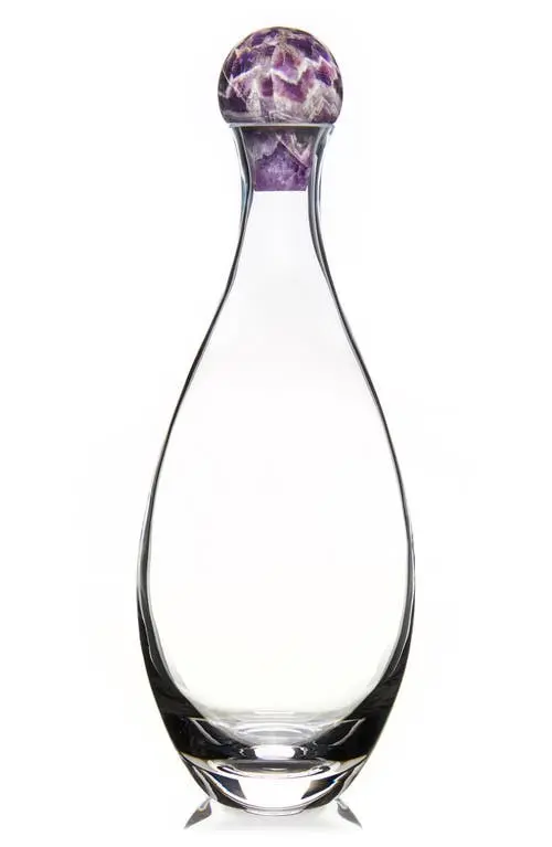 ANNA NEW YORK Elevo Crystal Decanter - Amethyst