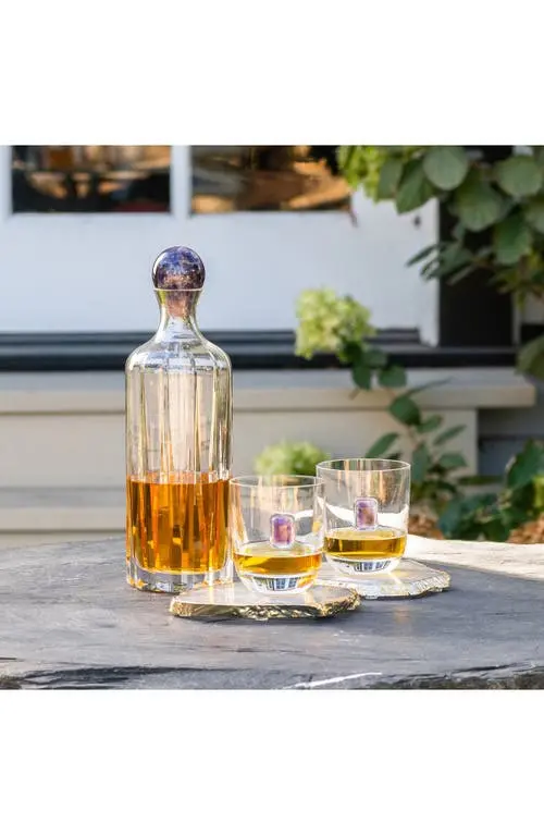 ANNA NEW YORK Elevo Cut Crystal Decanter