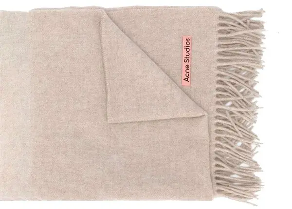 Acne Studios Canada New Fringed Scarf - Oatmeal Melange