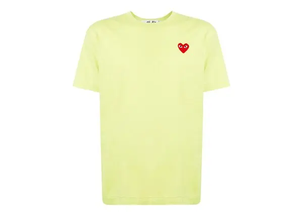 Play Comme Des Garcon Logo Embroidered T-shirt