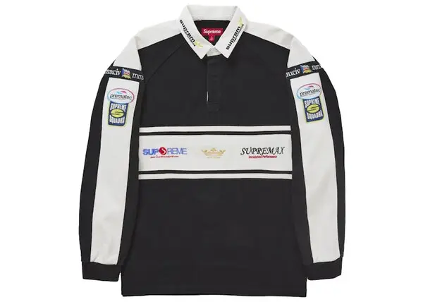 Supreme Chest Stripe Rugby - Black
