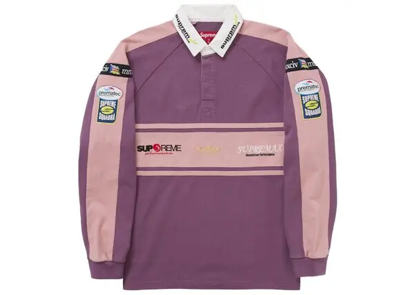 Supreme Chest Stripe Rugby - Purple