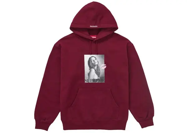 Supreme Kate Moss Hooded Sweatshirt - Cardinal