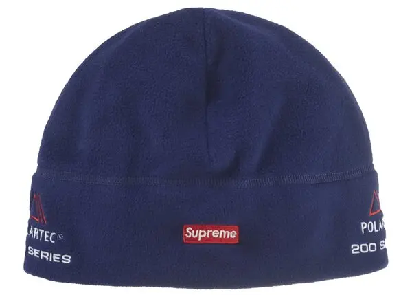 Supreme Polartec Sport Beanie - Navy Blue