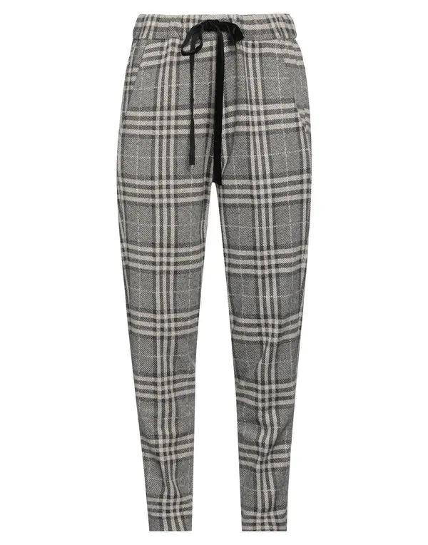 EMMA & GAIA Tapered Glen Plaid Flannel Pants