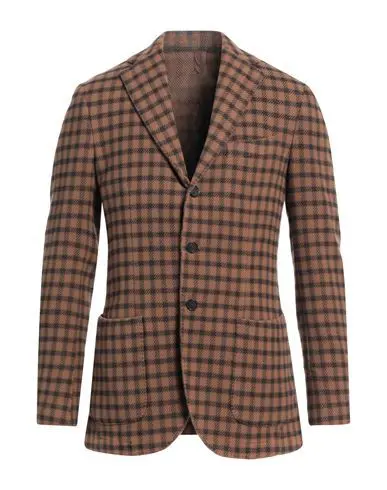 SANTANIELLO Single-breasted Checked Blazer