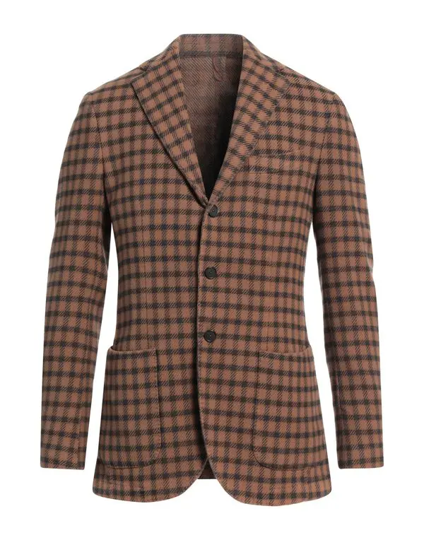 SANTANIELLO Single-breasted Checked Blazer