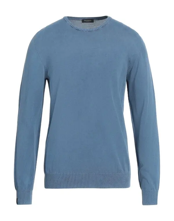 AROVESCIO Sweater In Light Cotton - Blue