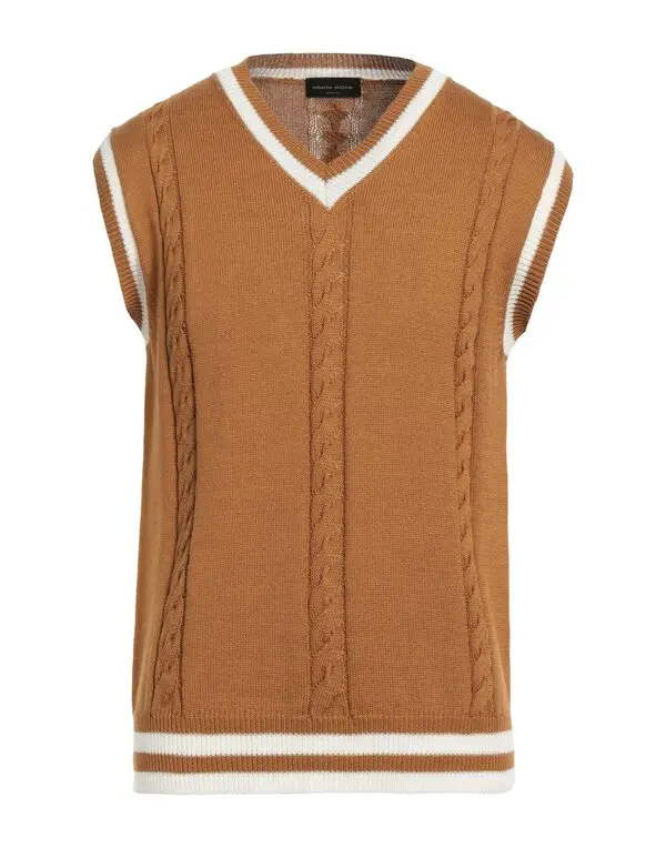 ROBERTO COLLINA Knitted Cable-knit Vest