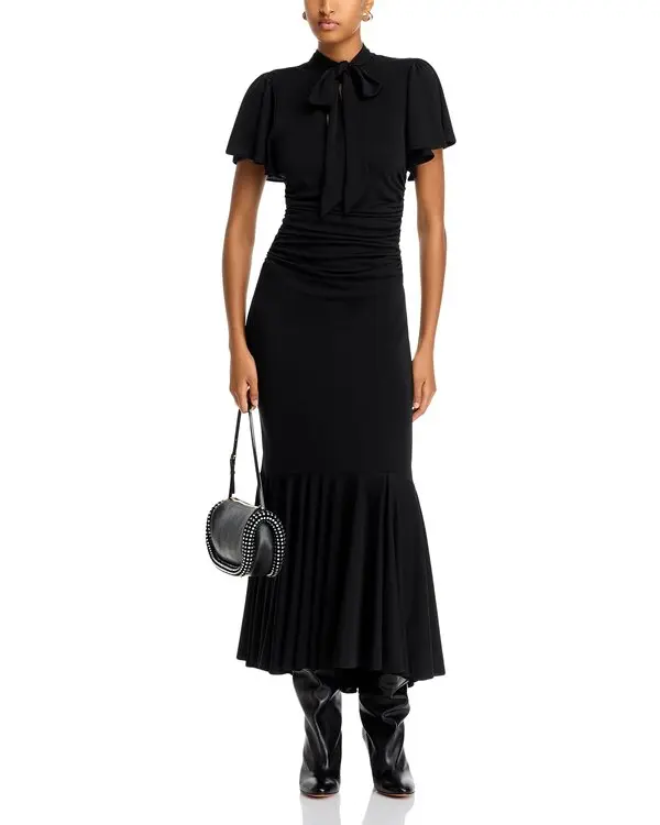 Cinq À Sept Hertha Tie Neck Dress