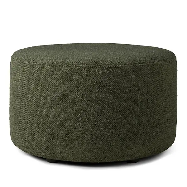 ETHNICRAFT Barrow Pouf, Large - Pine Green