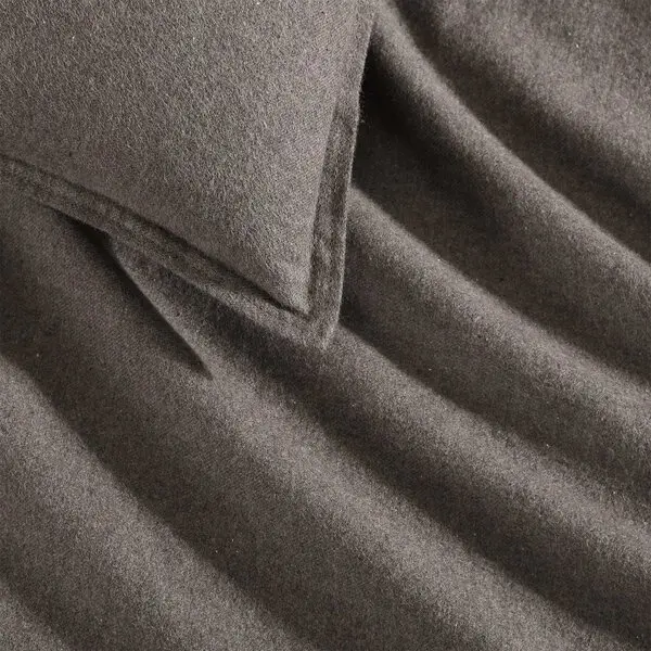 Calvin Klein Melange Flannel 3 Piece Comforter Set, Queen