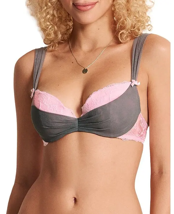 ADORE ME Clairabelle Push Up Demi Bra - Light Pink
