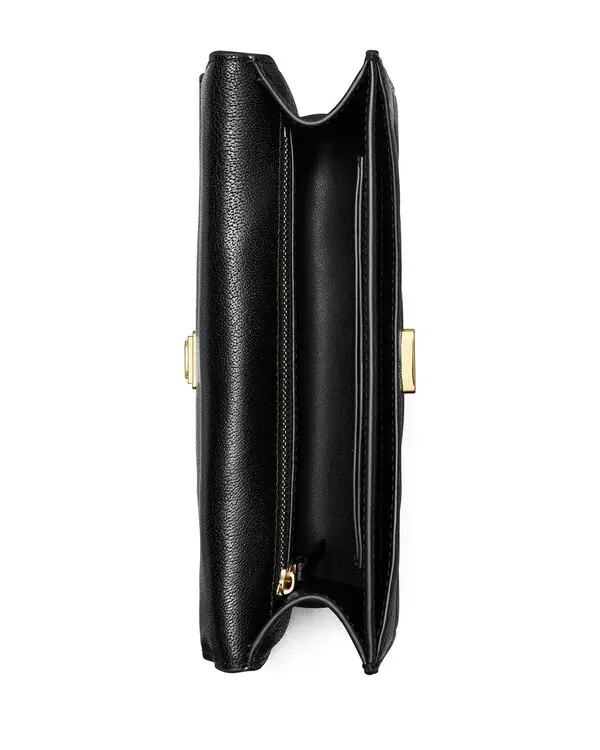 Tory Burch Small Fleming Leather Shoulder Bag - Black