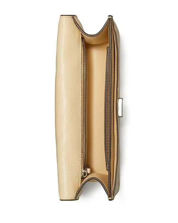 Tory Burch Small Fleming Leather Shoulder Bag - Vanilla