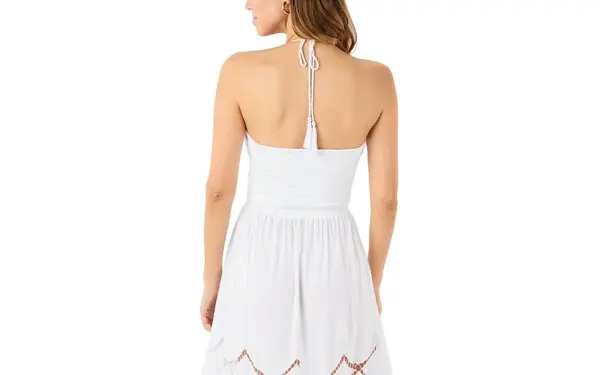 Tiare Hawaii Gianna Halter Mini Dress In White - 70% Off | Editorialist